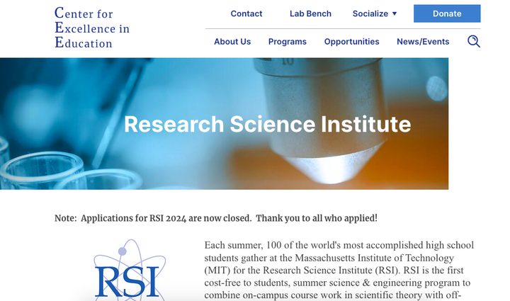 美国大学科研夏校项目-麻省理工大学科学研究所项目 MIT Research Science Institute （RSI）项目 - 知乎