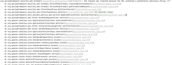 源码分析异常错误The request was rejected because the URL contained a potentially malicious String "//" - 知乎