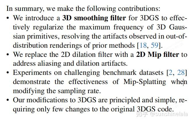 Mip-Splatting: Alias-free 3D Gaussian Splatting - 知乎
