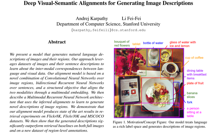 Text-Image Retrieval | Deep Visual-Semantic Alignments for Generating Image Descriptions - 知乎