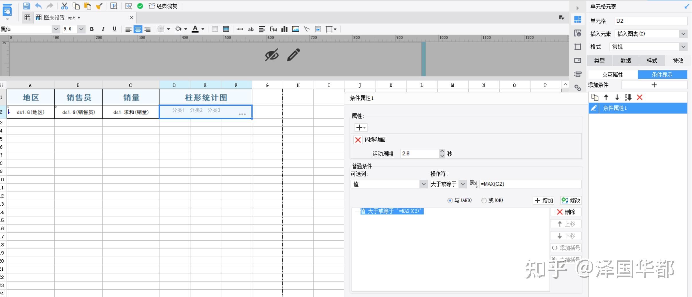 FineReport(5）图表使用基础 - 知乎