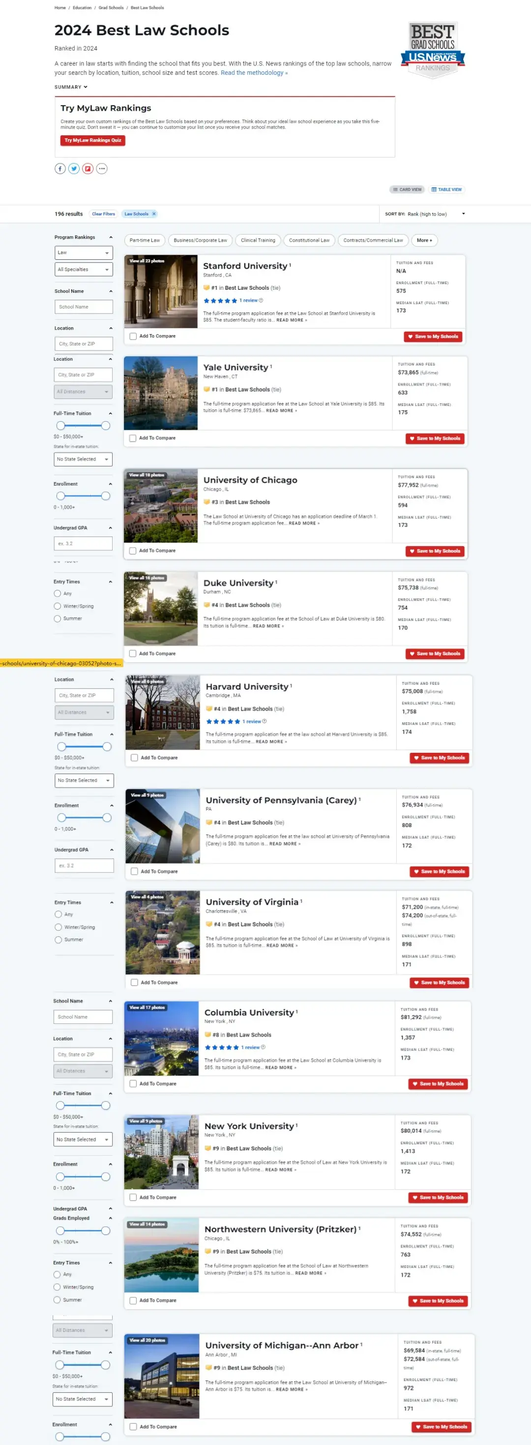 2024-2025U.S. News全美最佳研究生院排名发布！斯坦福商学院登顶！ - 知乎