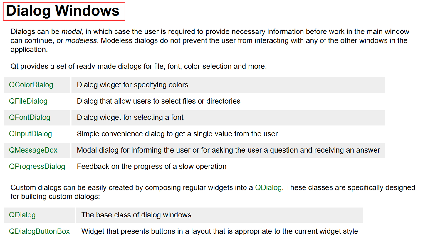 Qt绘图：Window and Dialog Widgets - 知乎
