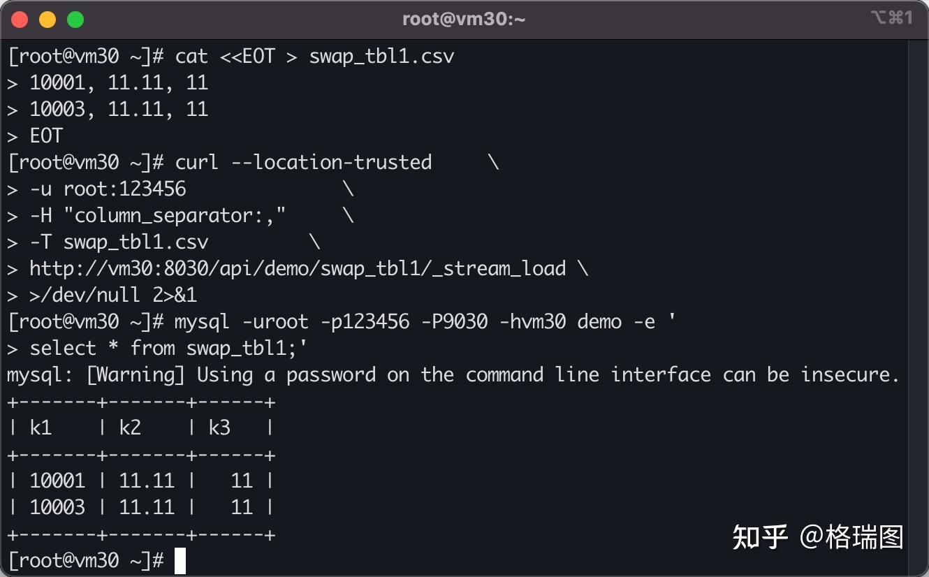 Apache Doris-0075-进阶使用-02-替换表 - 知乎