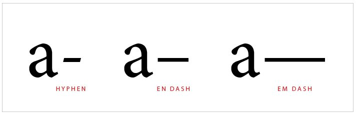 Hyphens (-) & Dashes (– or —) - 知乎