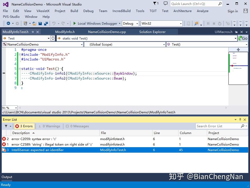 解决c++工程编译错：error C2059 'string' illegal token - 知乎