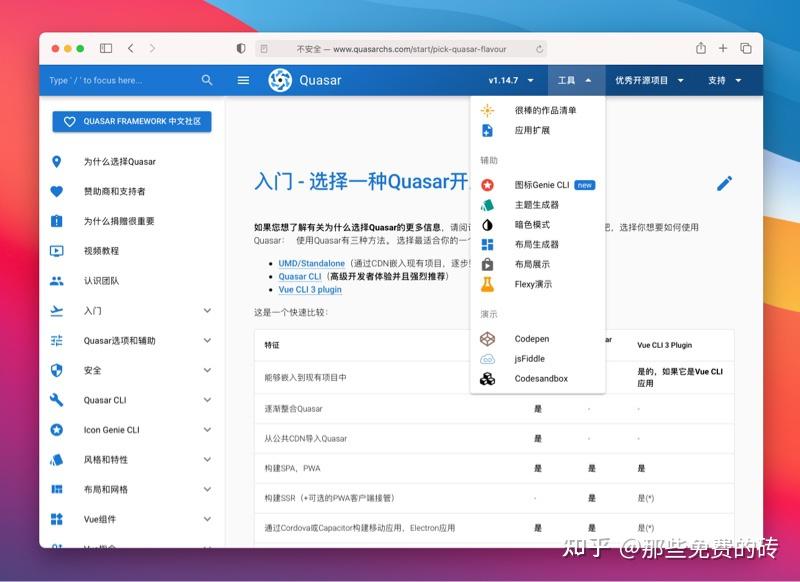 Quasar - 性能顶级的多平台 web UI 组件开源框架 - 知乎