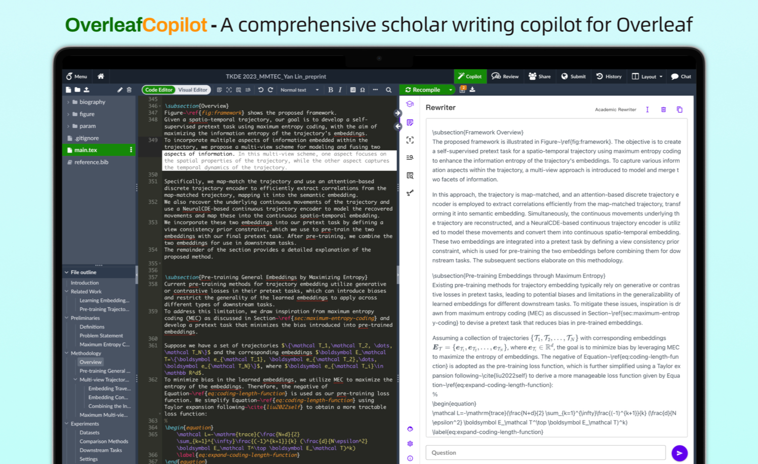 Overleaf Copilot：量身定制、免费使用、功能强大的论文加速器 - 知乎