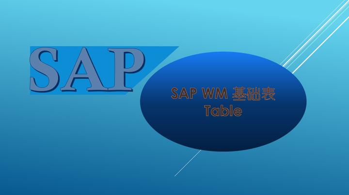 SAP WM 基础表Table - 知乎