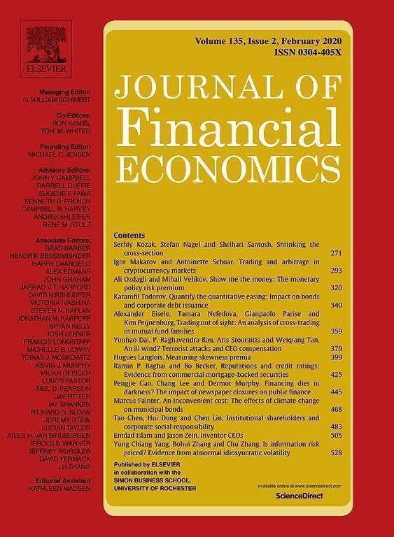 【顶级期刊目录】JFE 2022年12月目录摘要 - 知乎