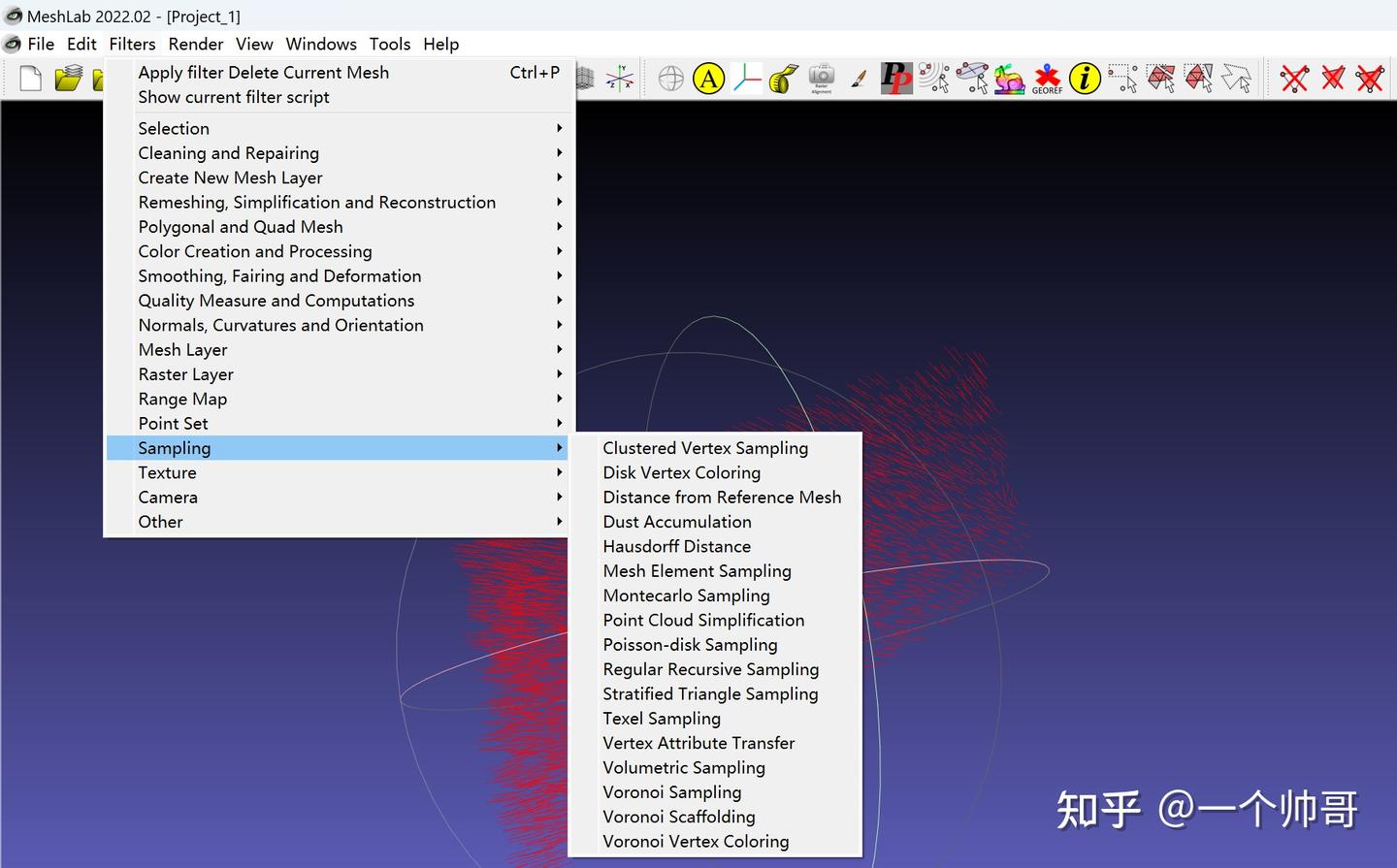 MeshLab按钮翻译：Filters：Sampling - 知乎