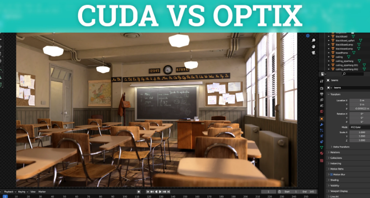Blender GPU 渲染，CUDA 和 OptiX 之间的差异 - 知乎