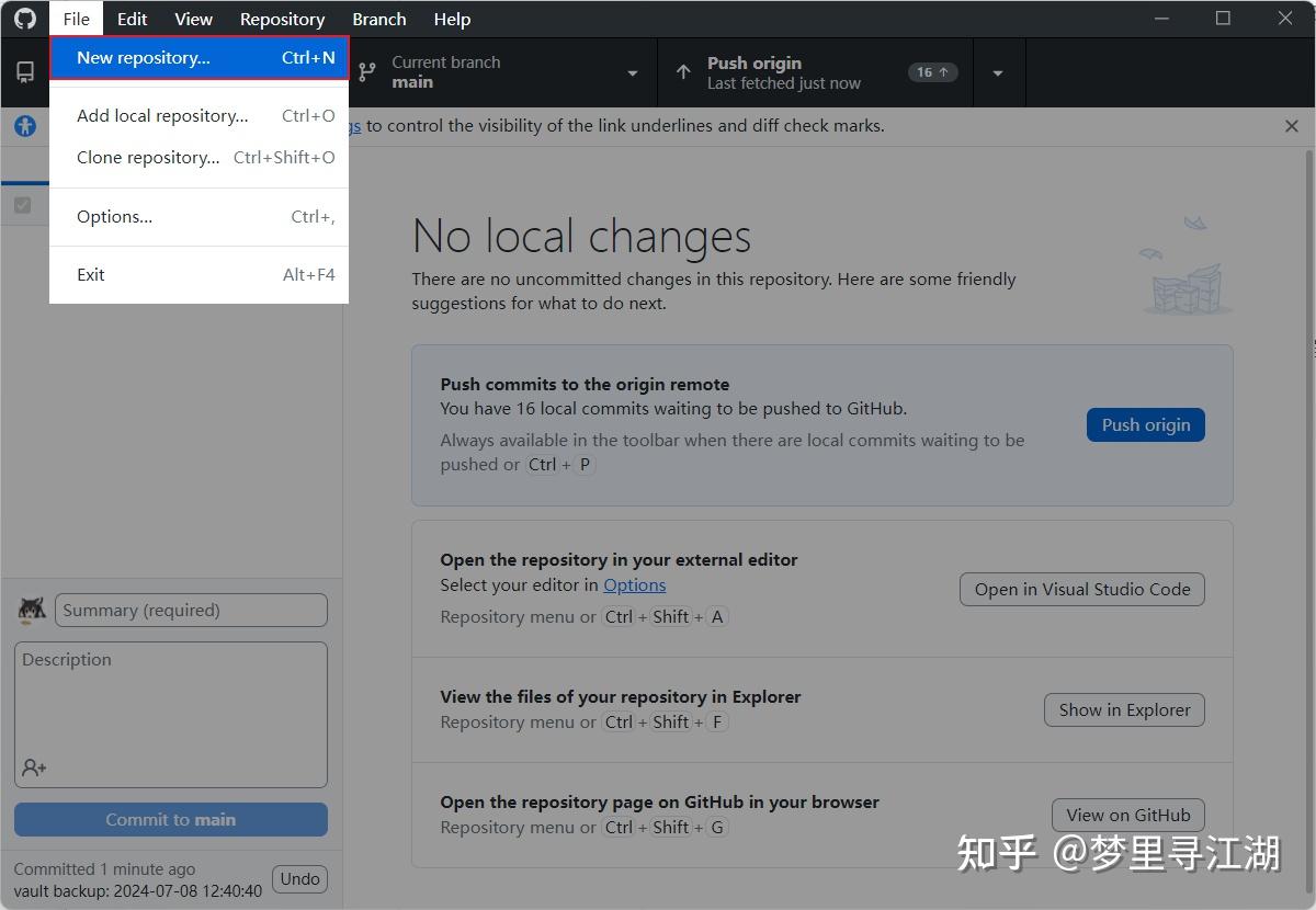 通过GitHub Desktop和Git插件实现Obsidian笔记云同步 - 知乎