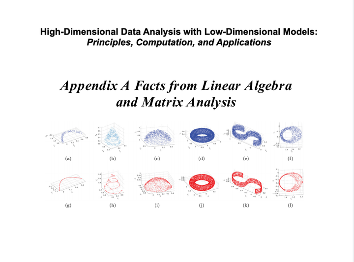 用低维模型分析高维数据High-Dimensional Data Analysis with Low-Dimensional Models - 知乎
