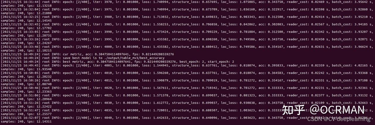 一文讲述基于paddle OCR训练的表格识别模型 - 知乎