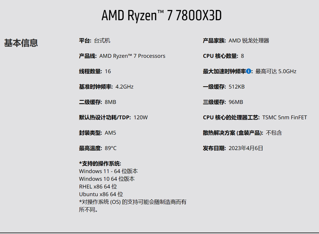 3D V-CACHE技术加持，超高性价比的游戏CPU终于来了！AMD 锐龙7 7800X3D首发测评