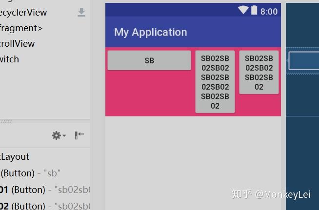 Android-ConstraintLayout(约束布局)-Chains链(链条布局,Nice) - 知乎