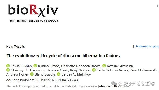 BioRxiv： 持续更新的细菌冬眠利器 - 知乎