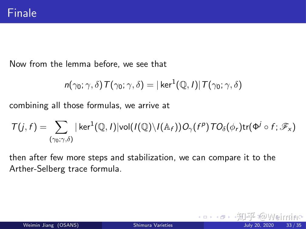 Shimura Varieties and Langlands-Kottwitz method - 知乎