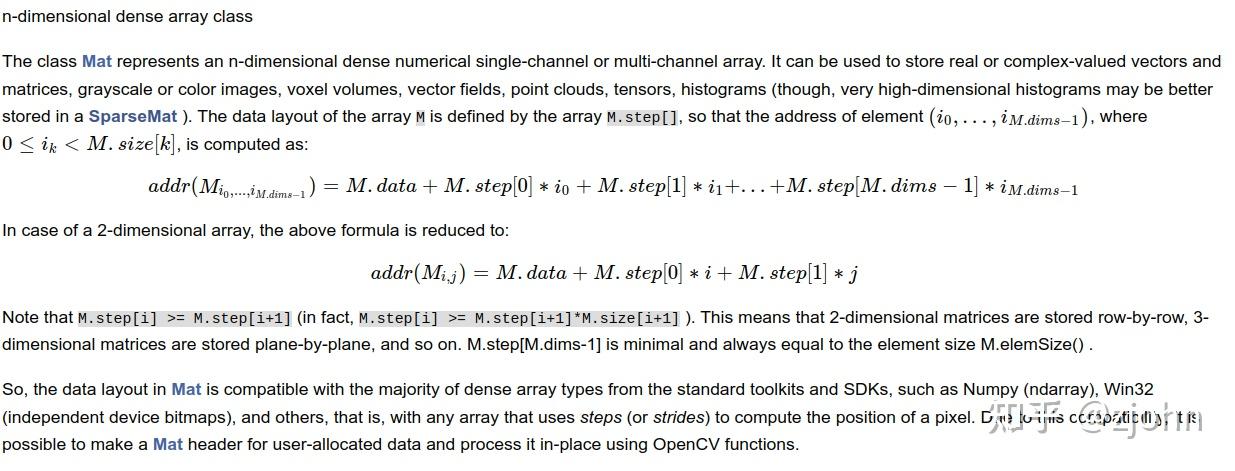 OpenCV:Mat中的step、elemSize和任意内存访问 - 知乎