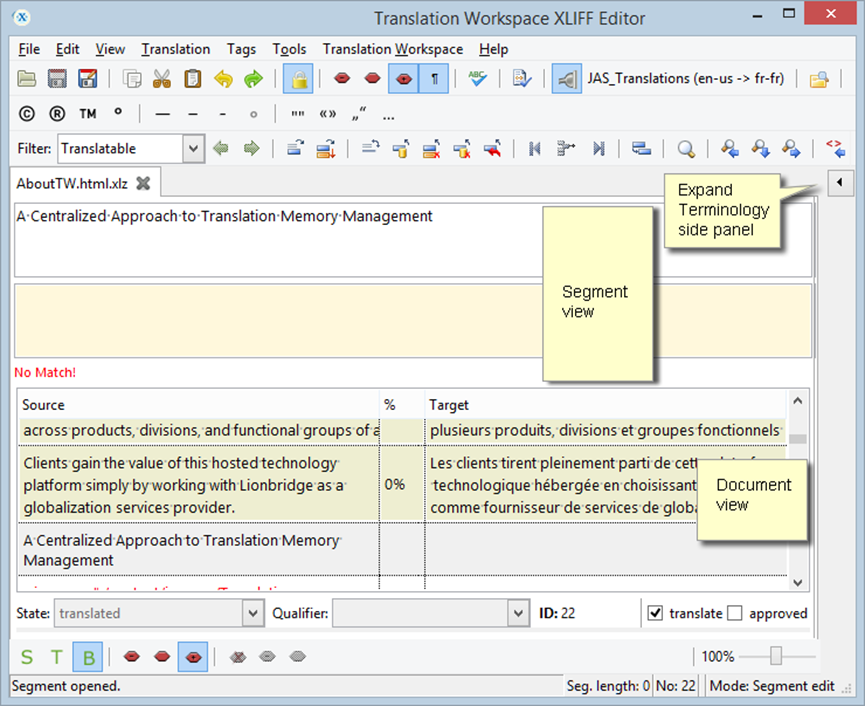 CAT 工具之 Translation Workspace XLIFF Editor 快速入门 - 知乎