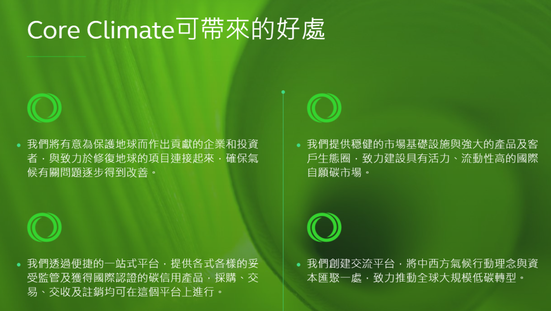 港交所推出国际碳市场平台Core Climate，连接全球资本与碳产品！ - 知乎
