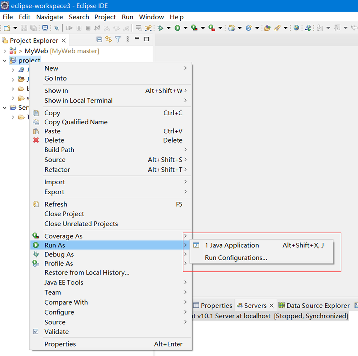 Eclipse中右键项目没有Run on Server，Tomcat的add and remove找不到项目 - 知乎