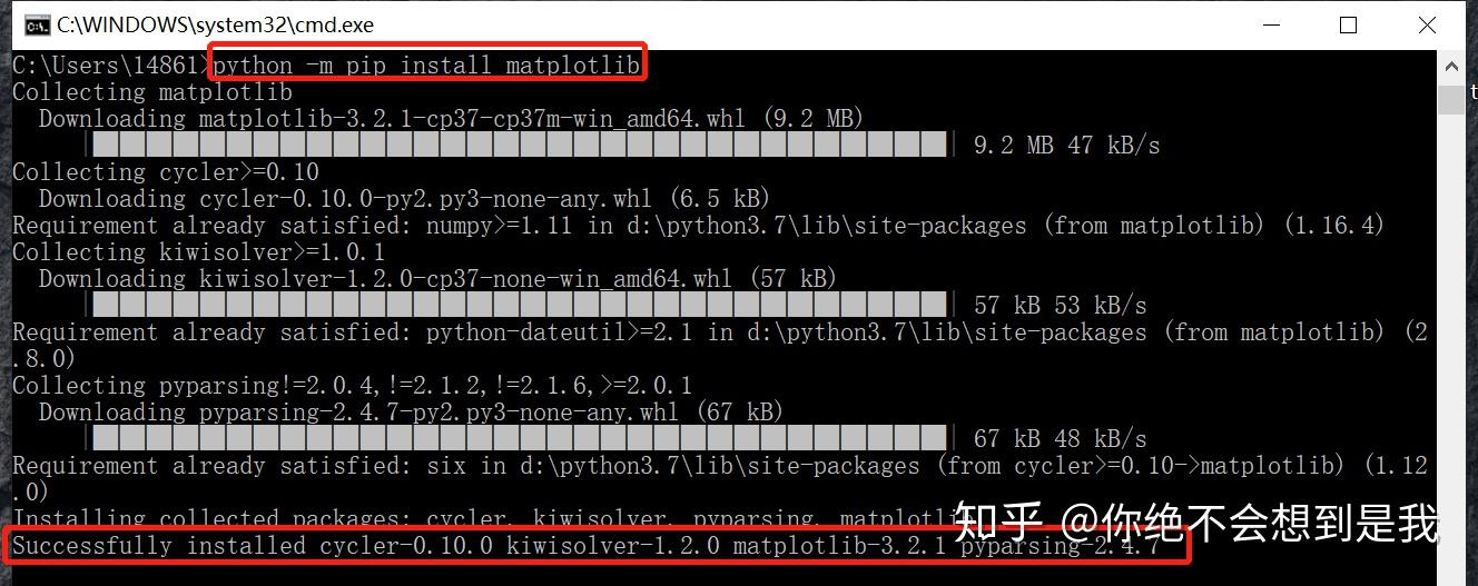 Python|如何安装matplotlib？ - 知乎