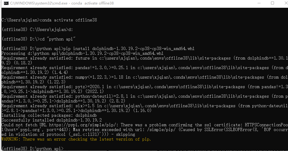 DolphinDB Python API 离线安装教程 - 知乎