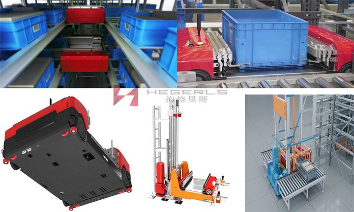 HEGERLS新型机器人多场景箱式四向穿梭车｜箱式四向穿梭车助力吊背负式叉车式AGV - 知乎