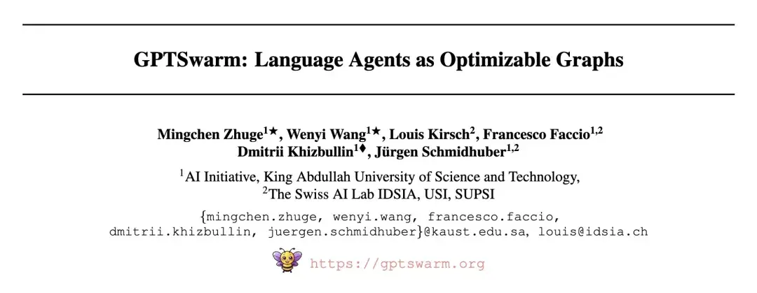 ICML 2024 Oral | 智能体领域的一点优雅，GPTSwarm率先开启全图优化新时代 - 知乎