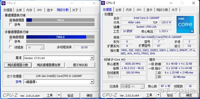 Intel酷睿i5-12600KF评测：超频5GHz 再提升10% - 知乎