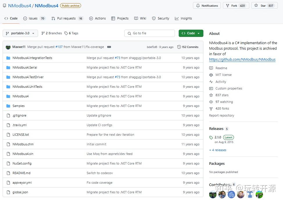 NModbus4：一款功能强大C# Modbus通信库 - 知乎