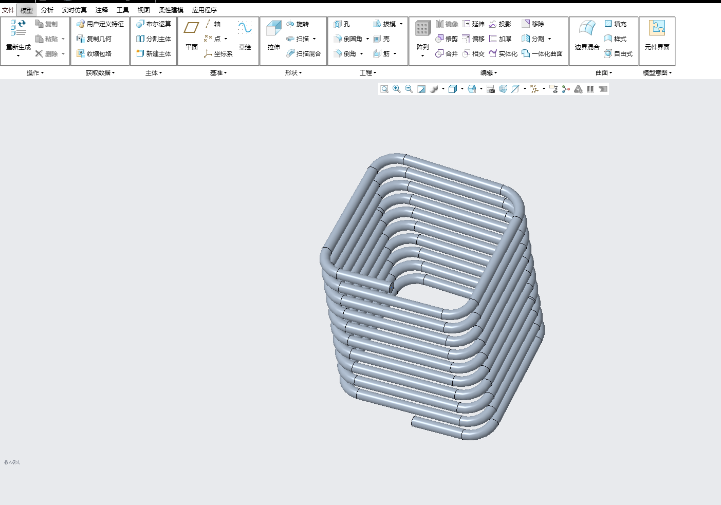 proe/creo方形弹簧的画法 - 知乎