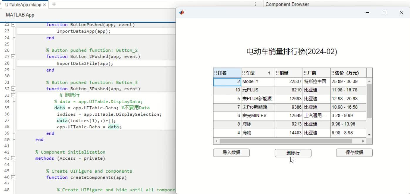 MATLAB App Designer 常见问题b - UITable - 知乎