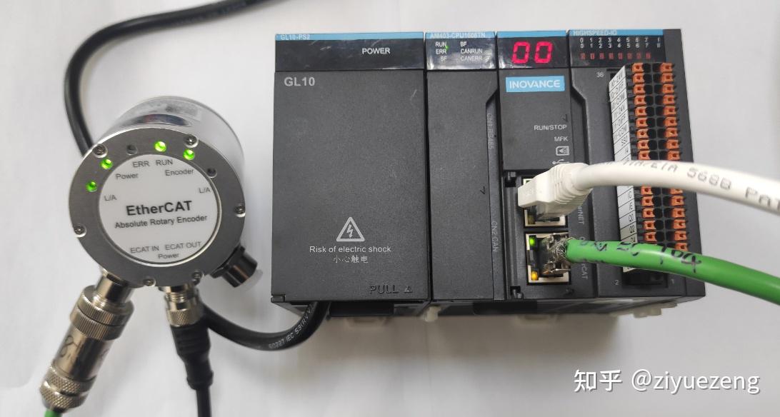 EtherCAT编码器与汇川中型PLC AM403 InoProShop应用教程-上海了淼GME-58L-EC系列 - 知乎