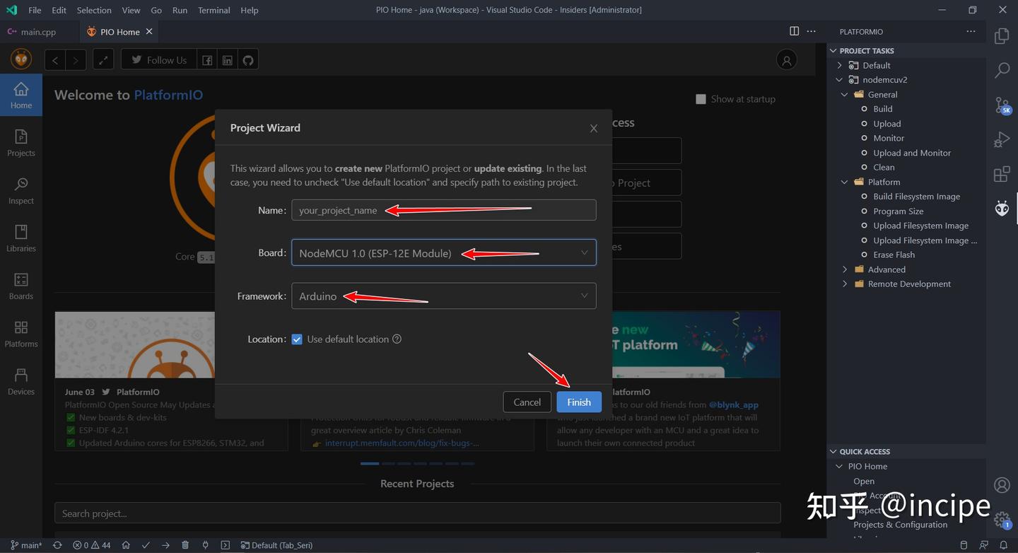VSCode插件PlatformIO配置ESP8266使用教程 - 知乎