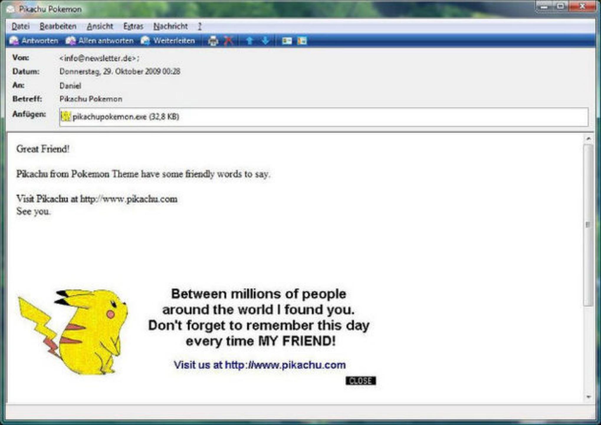 有哪些有趣的电脑病毒？