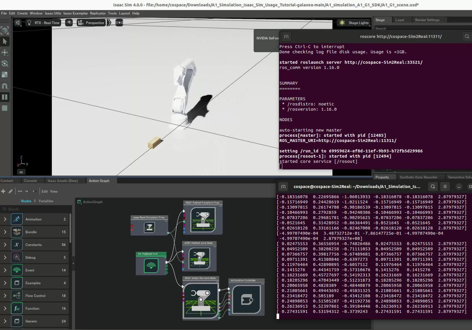 NVIDIA Isaac Sim 4.5 入门教程 3：Galaxea A1 机械臂抓取实验 - 知乎