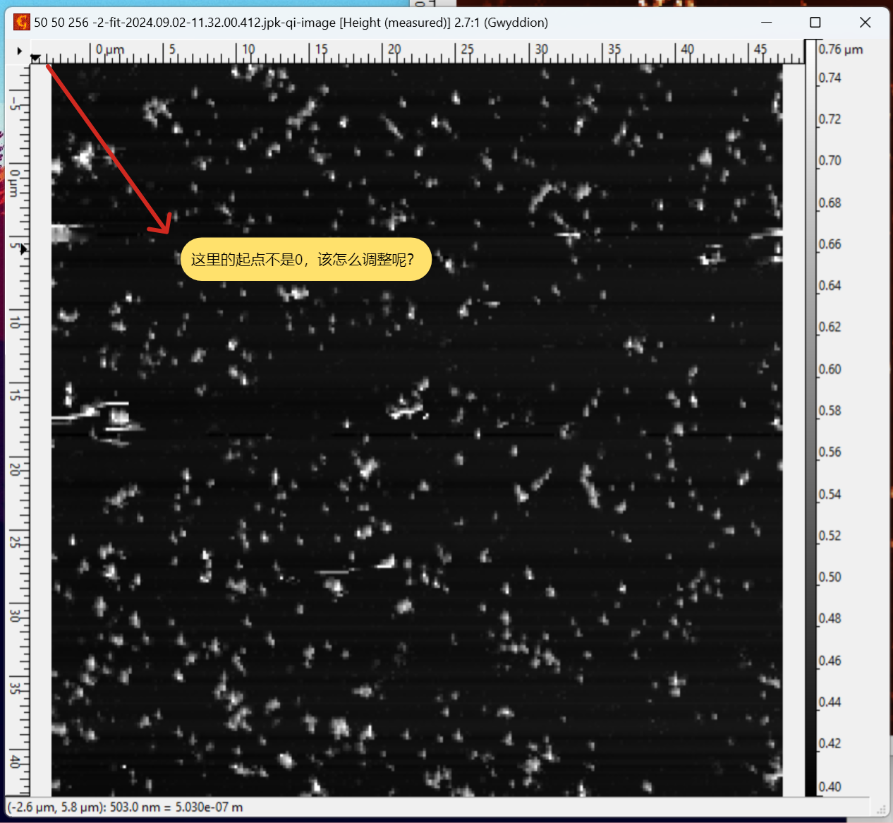 【AFM Gwyddion】如何更改AFM的标尺 坐标轴？ - 知乎