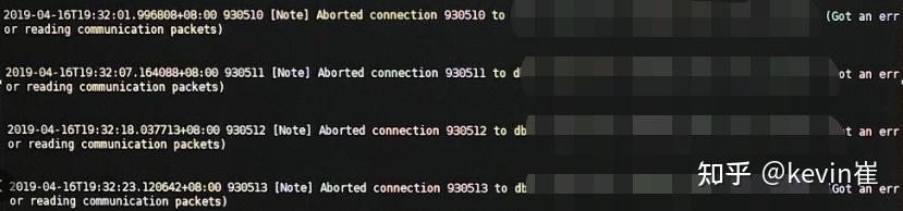 Mysql错误日志got An Error Reading Communication Packet 知乎