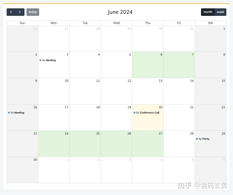 超强开源全能日程助手—揭秘FullCalendar - 知乎