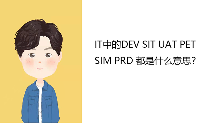 IT中的DEV SIT UAT PET SIM PRD 都是什么意思？ - 知乎