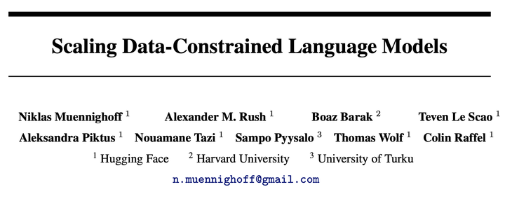 【文章选读】Scaling Data-Constrained Language Models - 知乎