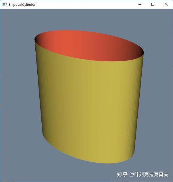 VTK官方示例Python版84 - EllipticalCylinder.py - 知乎