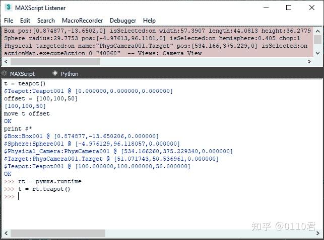 MAXScript 侦听器窗口 - 知乎