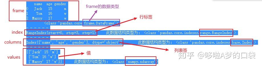Python数据分析——Pandas数据结构Dataframe：基本概念及创建 - 知乎