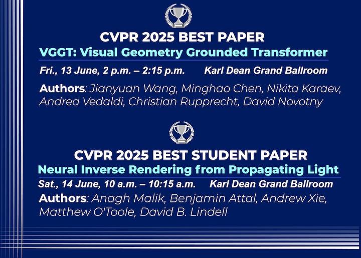 2025CVPR最佳论文系列 - 知乎