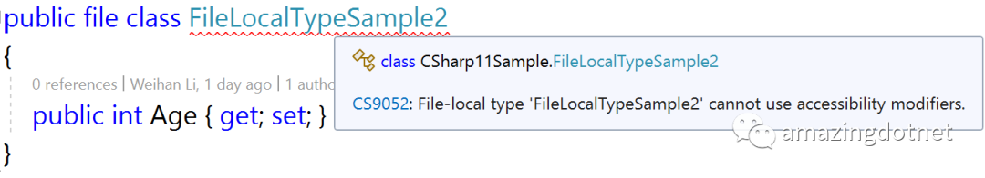 C# 11 中的 file local type - 知乎