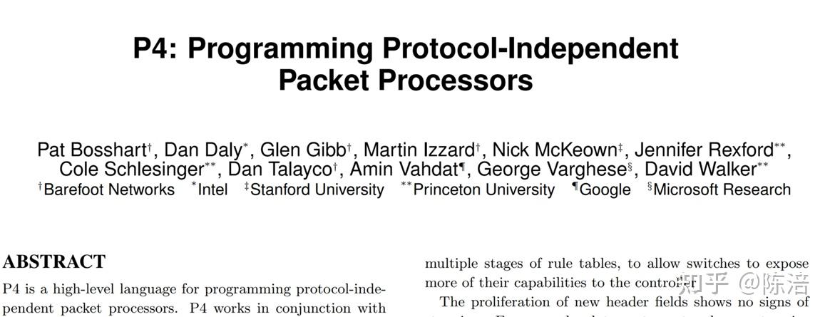 在IPU/DPU/SmartNIC中P4能成为主流吗？ - 知乎